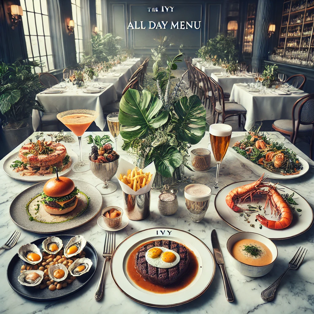 The Ivy August Updated 2025 Menu Prices - Menu Spot UK