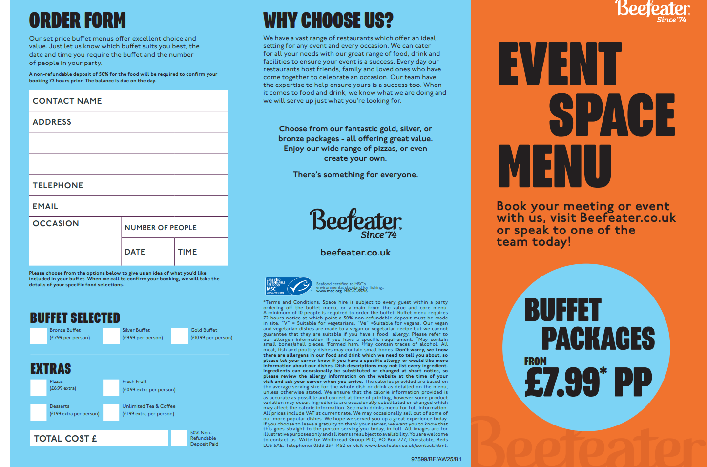 Beefeater Uk March Updated 2026 Menu Prices | Menuspot